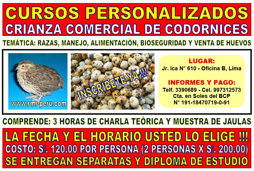 "CRIANZA DE CODORNICES" - Venta de Jaulas para Codornices y ...